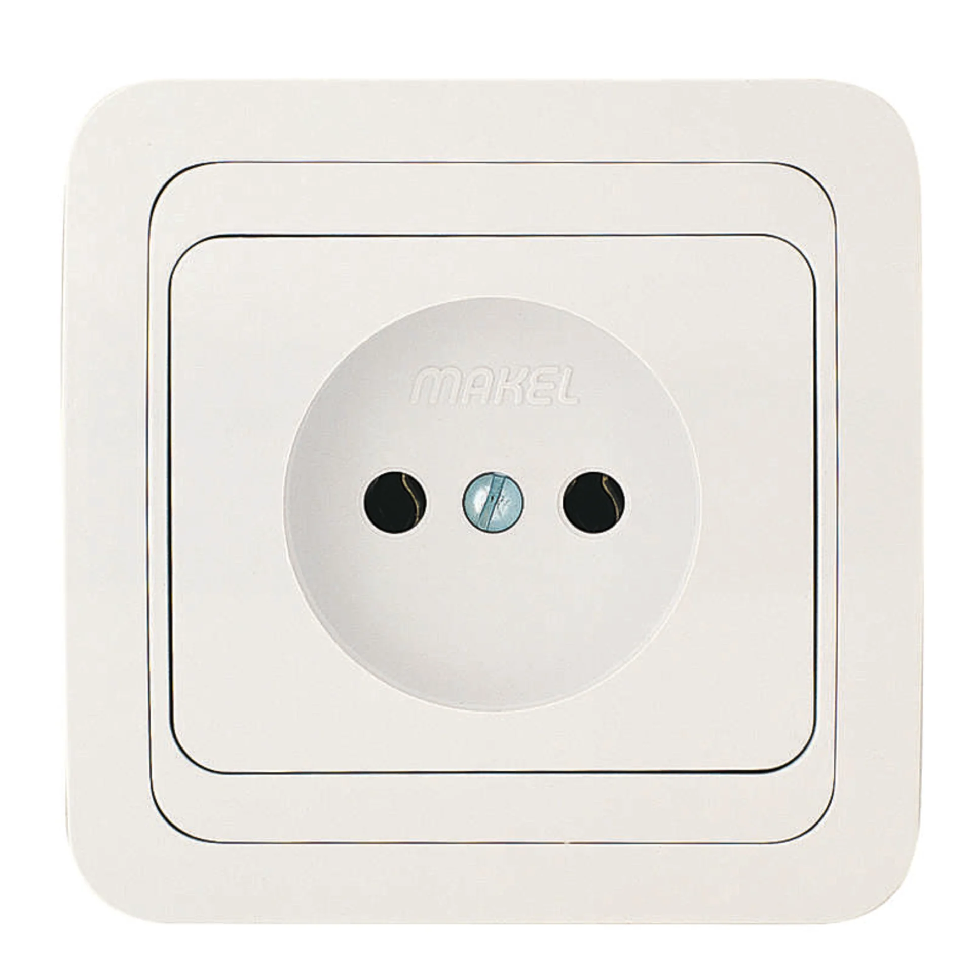 Розетка 1-м СП Mimoza 16А IP20 без заземл. бел./бел. Makel 12022 купить в НАГ: цена, отзывы ...